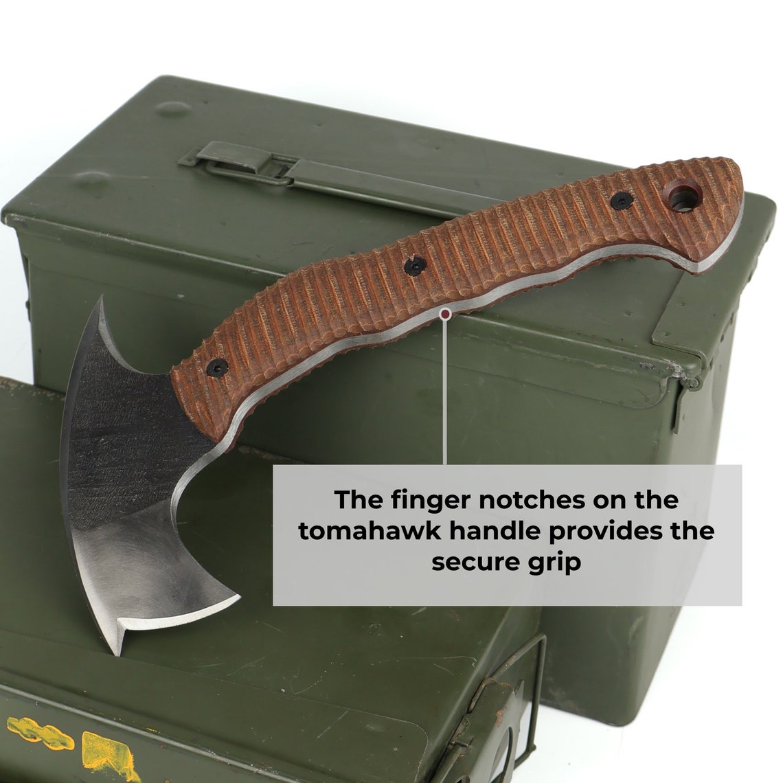 Hand-forged Tactical Tomahawk Axe High Carbon 4340 Steel Throwing ...