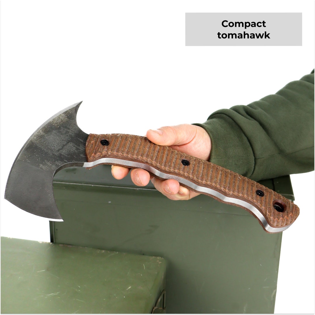 Tactical Tomahawk Axe 11.8 Hand-forged Battle-ready Ax Throwing Hatchet ...