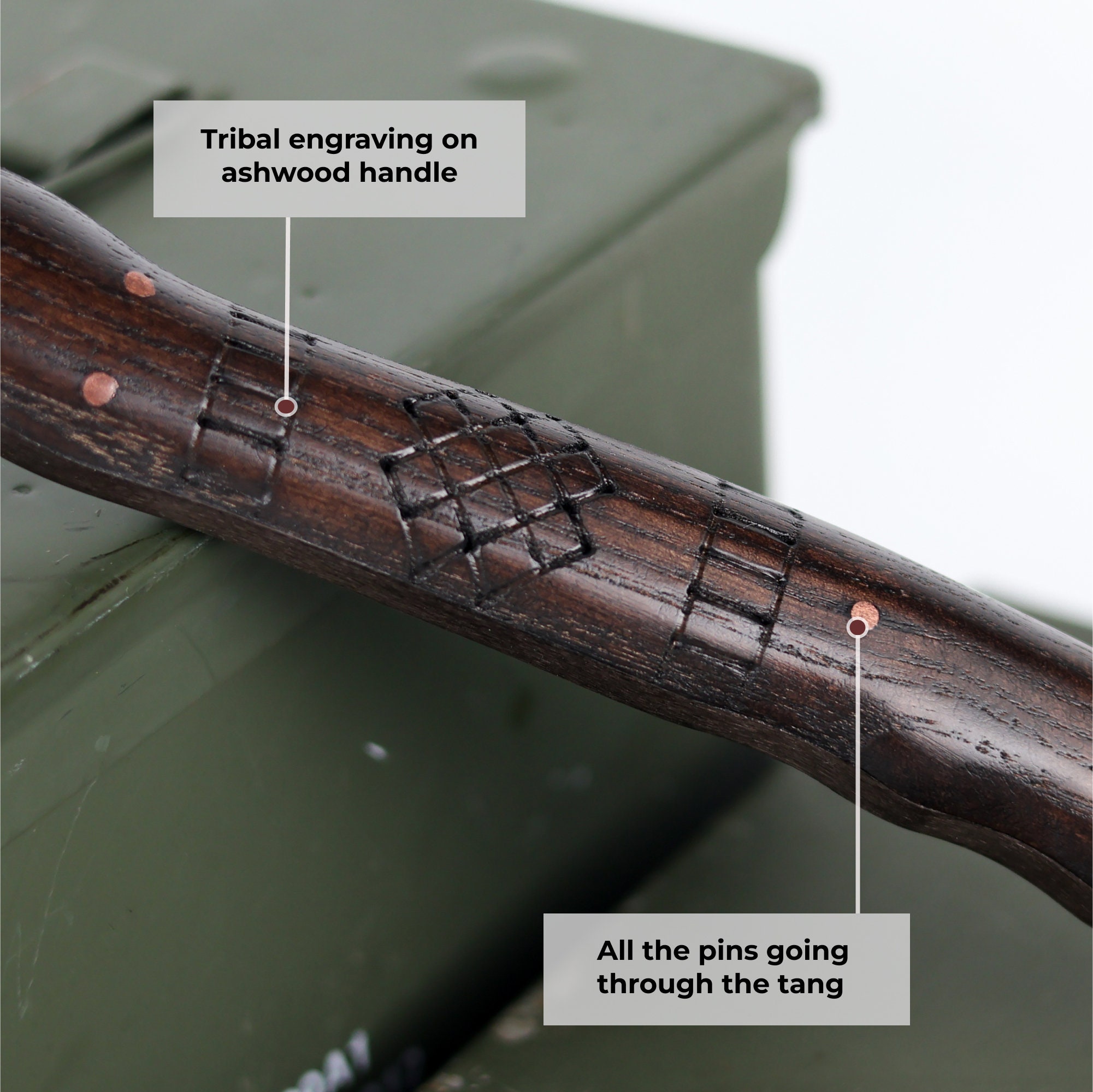 Tactical Tomahawk Ax With Kydex or Leather Sheath 13.8 Throwing Hatchet ...