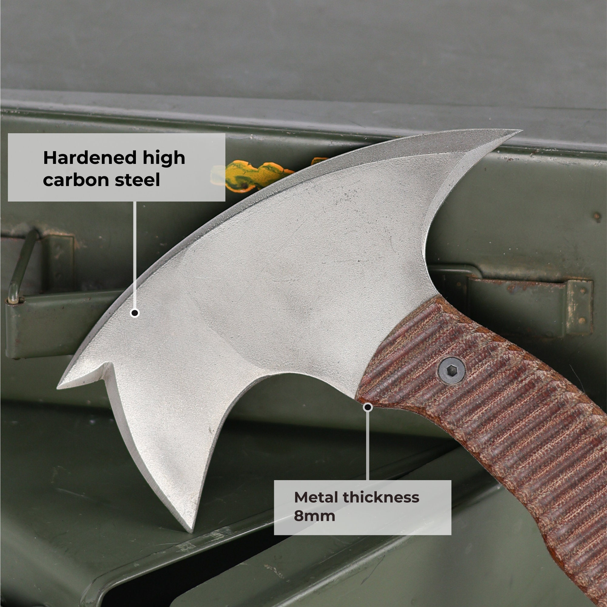 Tomahawk Tactical Axe Battle Ready Ax High Carbon Steel Throwing ...
