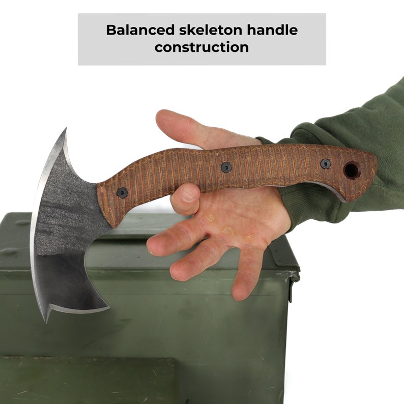 Hand-forged Tactical Tomahawk Axe High Carbon 4340 Steel Throwing ...