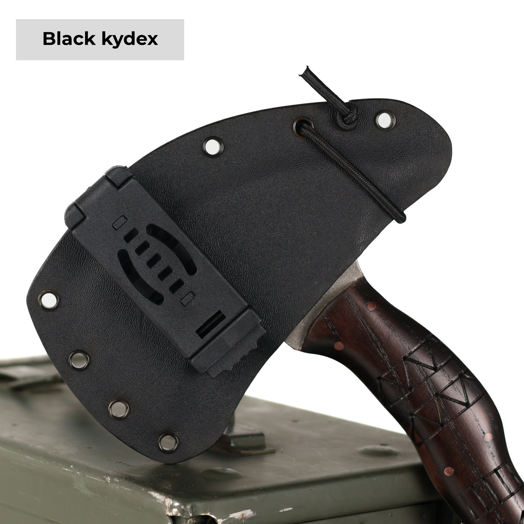 Tactical Tomahawk Ax With Kydex or Leather Sheath 13.8 Throwing Hatchet ...