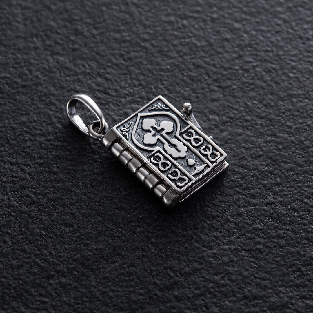 Silver Pendant the Lord's Prayer, Orthodox Charm, Christian Necklace ...