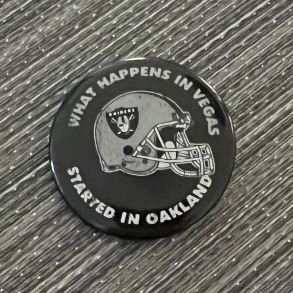 Oakland Raiders Pin - Etsy