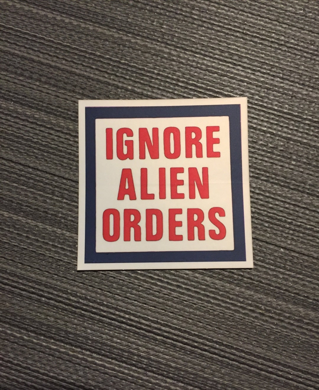 Clash IGNORE ALIEN ORDERS 3" Square Sticker Strummer - Etsy
