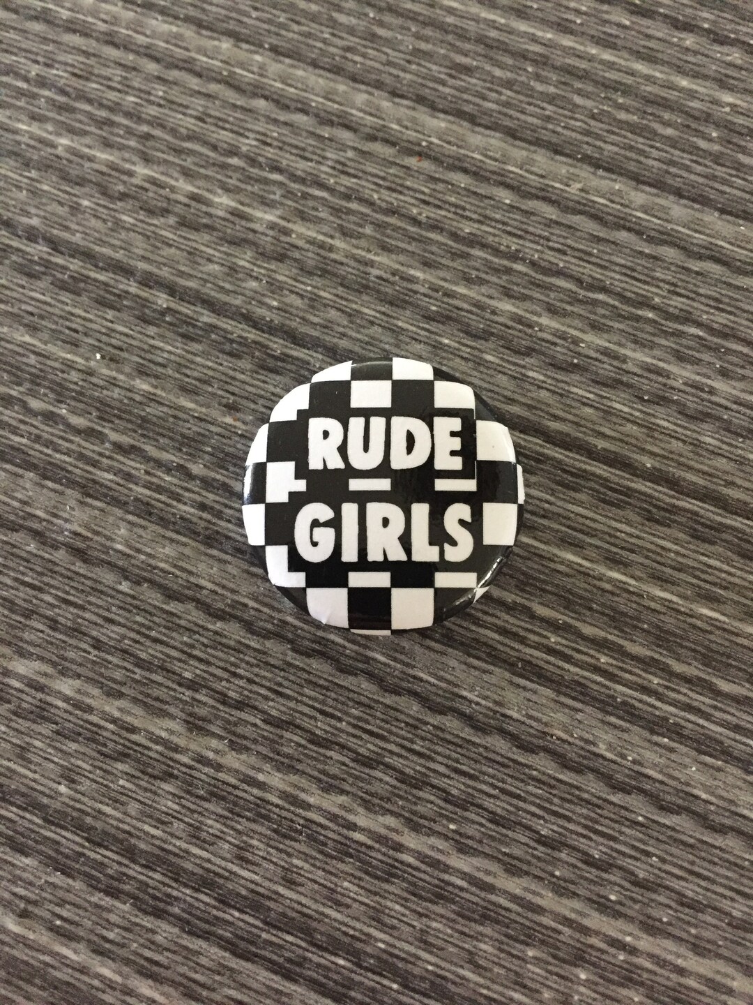 Ska RUDE GIRLS 1" Pin Button Badge Two Tone 2-tone Rude Girl Style - Etsy