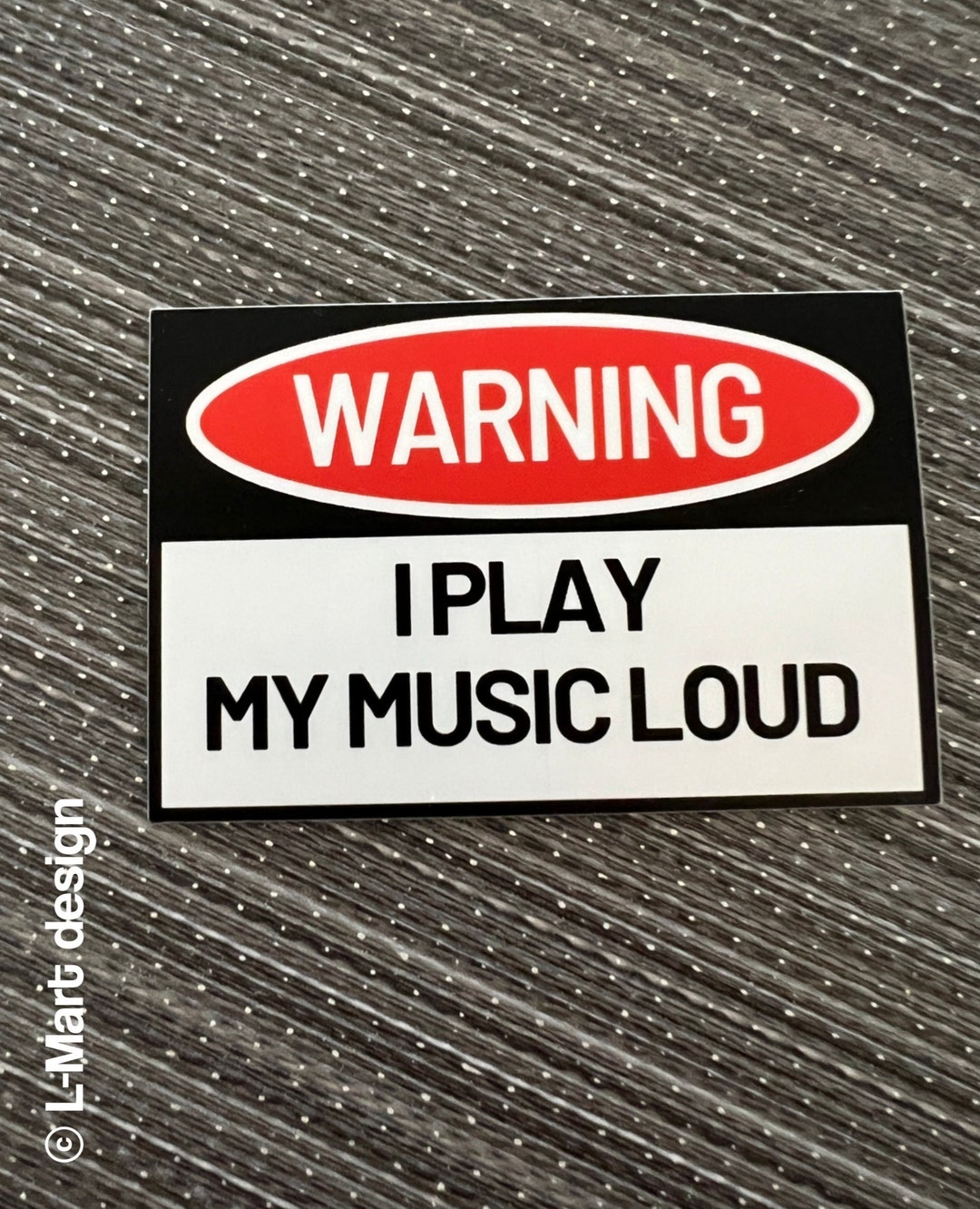 I Play My MUSIC LOUD 2"x3" Sticker - Etsy