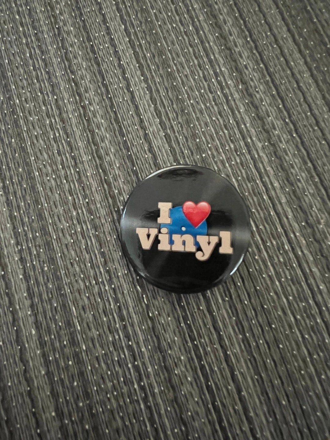 I LOVE VINYL Pin Button 1.25" Badge Vinyl Records - Etsy