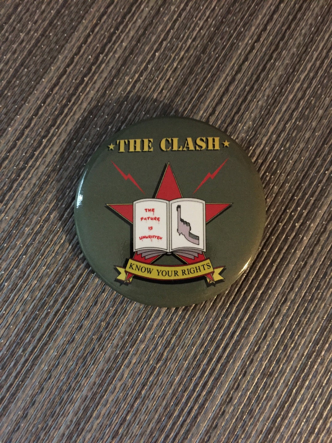 Clash THE CLASH Know Your Rights 2.25" Button Pin Badge - Etsy