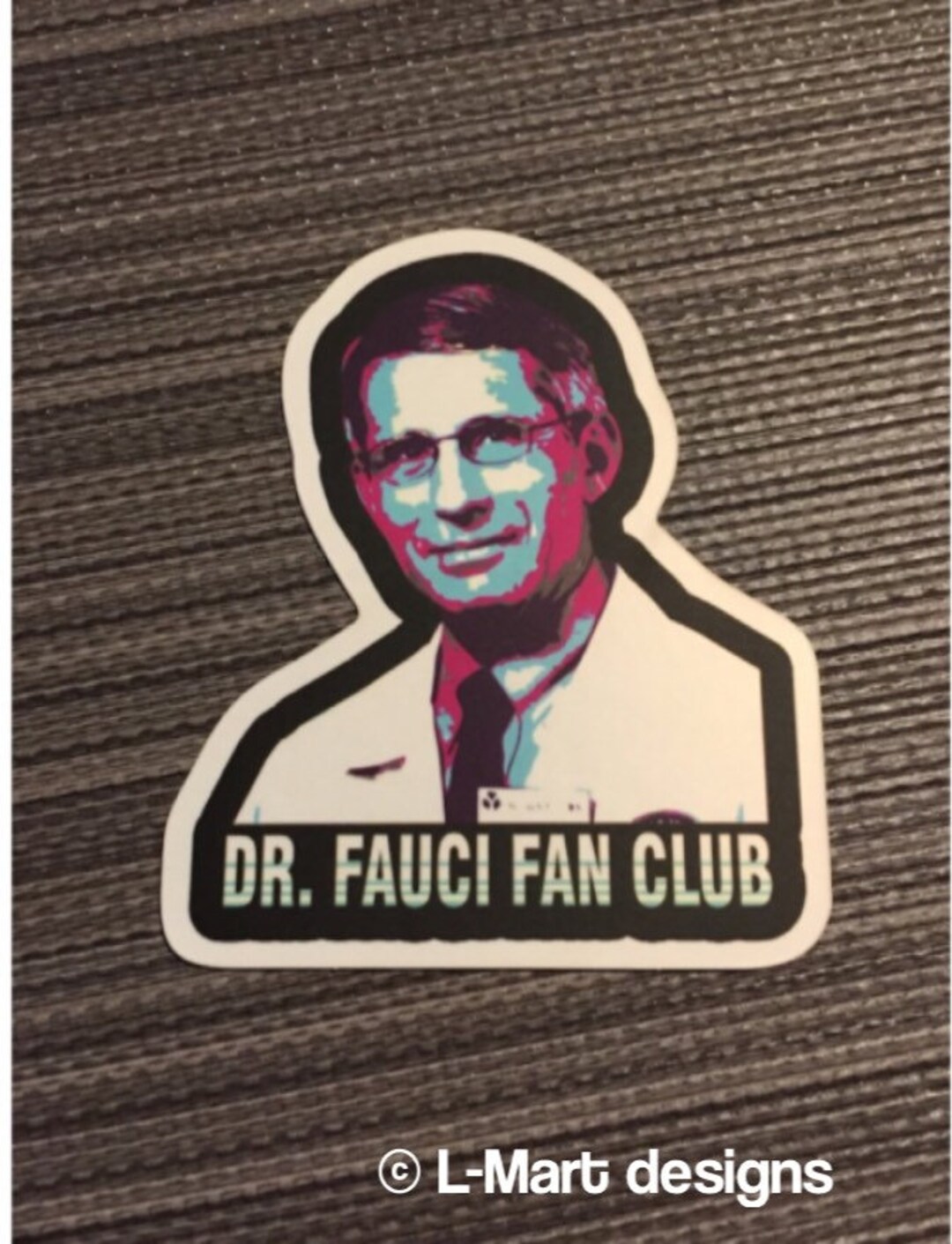DR. FAUCI Fan Club 3" X 3.54" Die-cut Sticker - Etsy