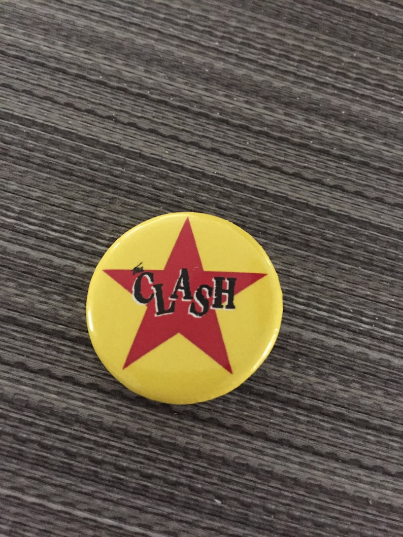 Clash The Clash Pin Button Badge 125 Size Punk Rock Joe Etsy