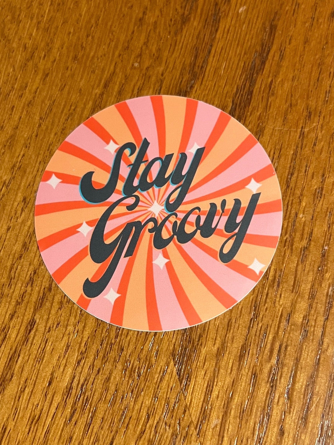 STAY GROOVY 3 Circle Sticker - Etsy