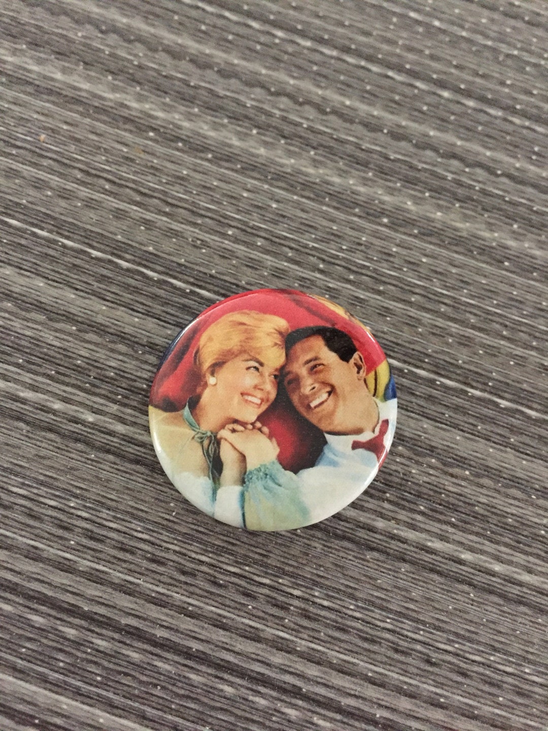 DORIS Day & ROCK Hudson 1.25" Button Pin Badge - Etsy