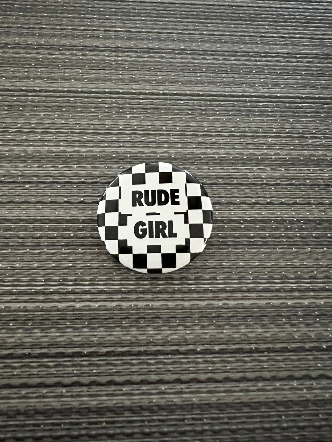 Ska RUDE GIRL 1.25 Pin Button Badge Two Tone 2-tone Rude Girl Style - Etsy