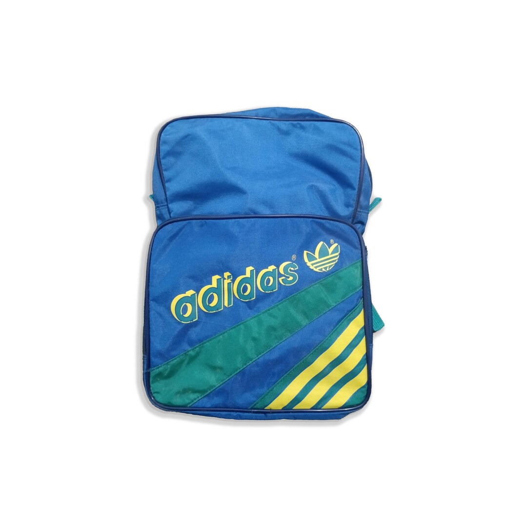 80's Rare Adidas Vintage Square Backpack, Adidas Haversack, Adidas ...