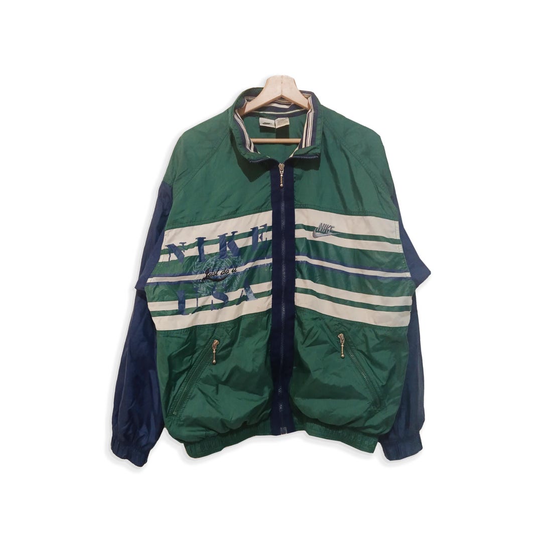 Rare 90s Nike Vintage Jacket, Nike Track Jacket, Nike Swoosh, Nike ...
