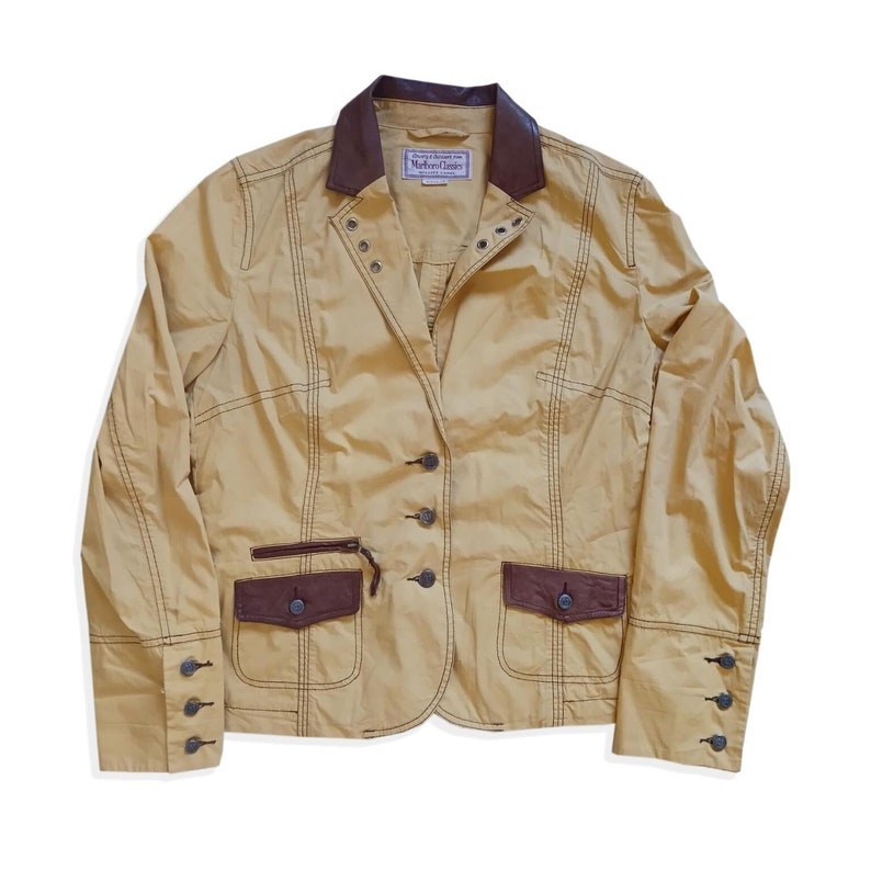 Vintage Marlboro Classics M Jacket 90s Light Pure Cotton Denim Country ...