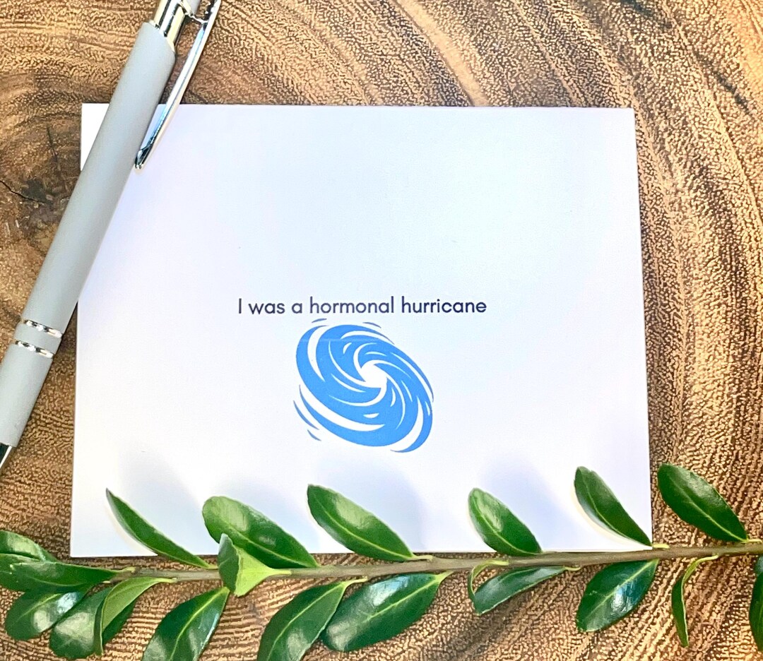 Emotional Apology Card – I Was an Emotional Hurricane – Thank You for ...