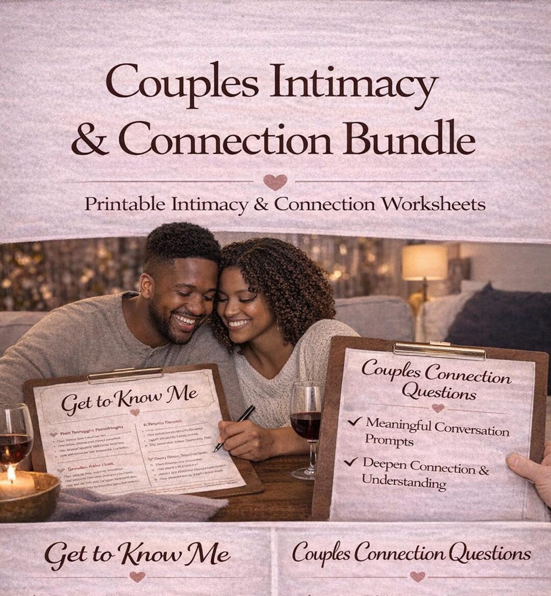 Couples Intimacy Bundle: Connection Questions & Worksheet (printable ...