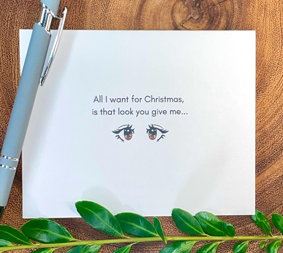 Flirty Christmas Card for Wife: Spicy Mistletoe Love Note - Etsy