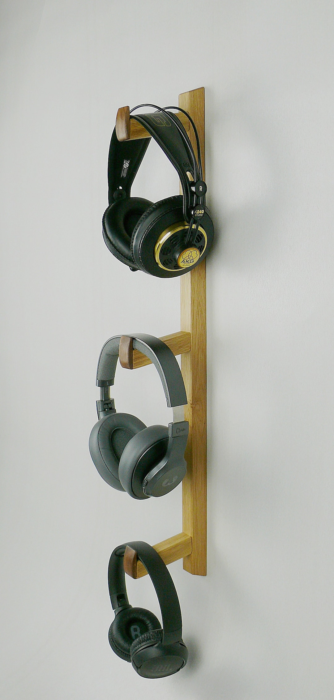 Headphone Holder Wall Mount for up to 3 Headphones - Etsy