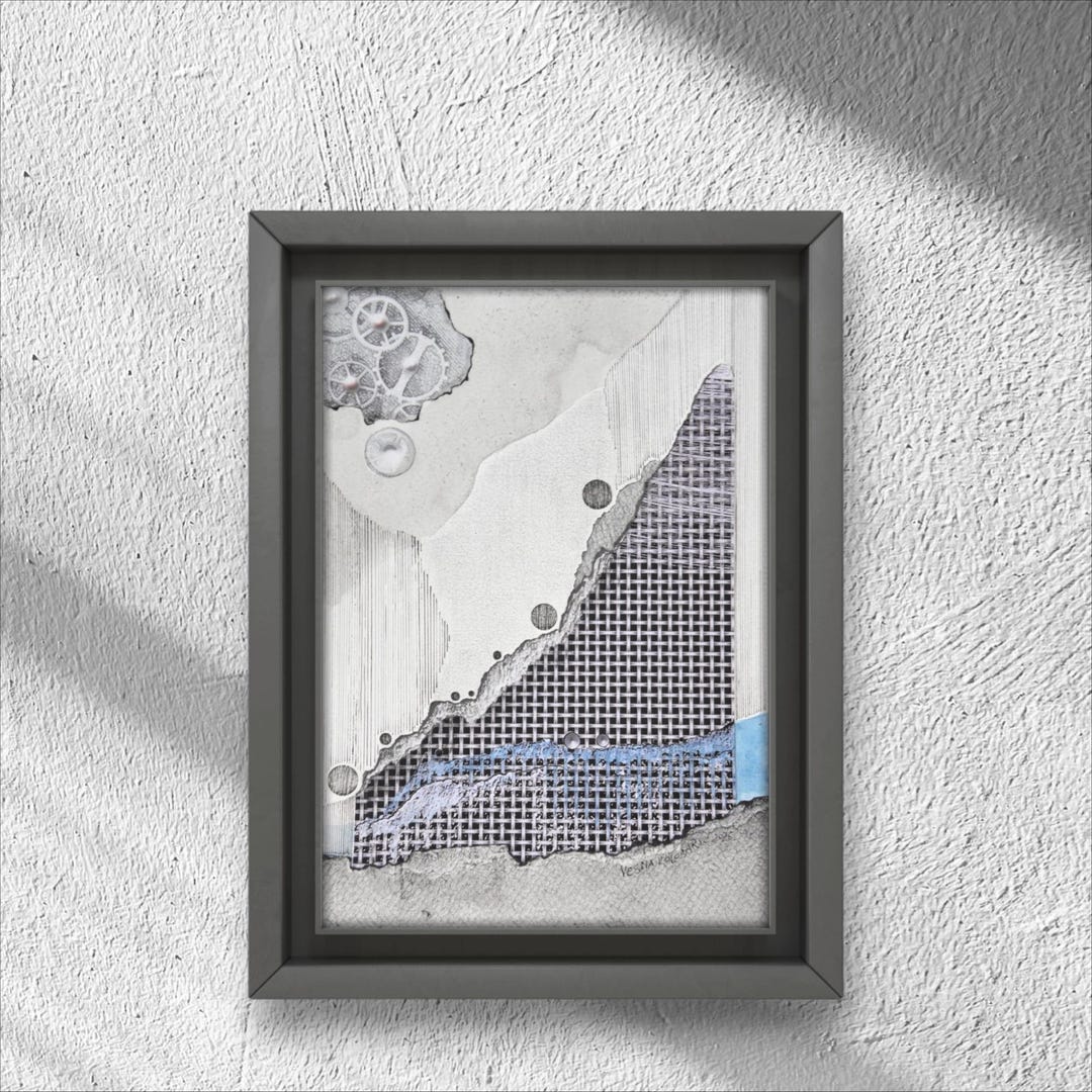 SISYPHUS' WORK, Mixed Media Art, Collage, Art on Paper, Original Art ...