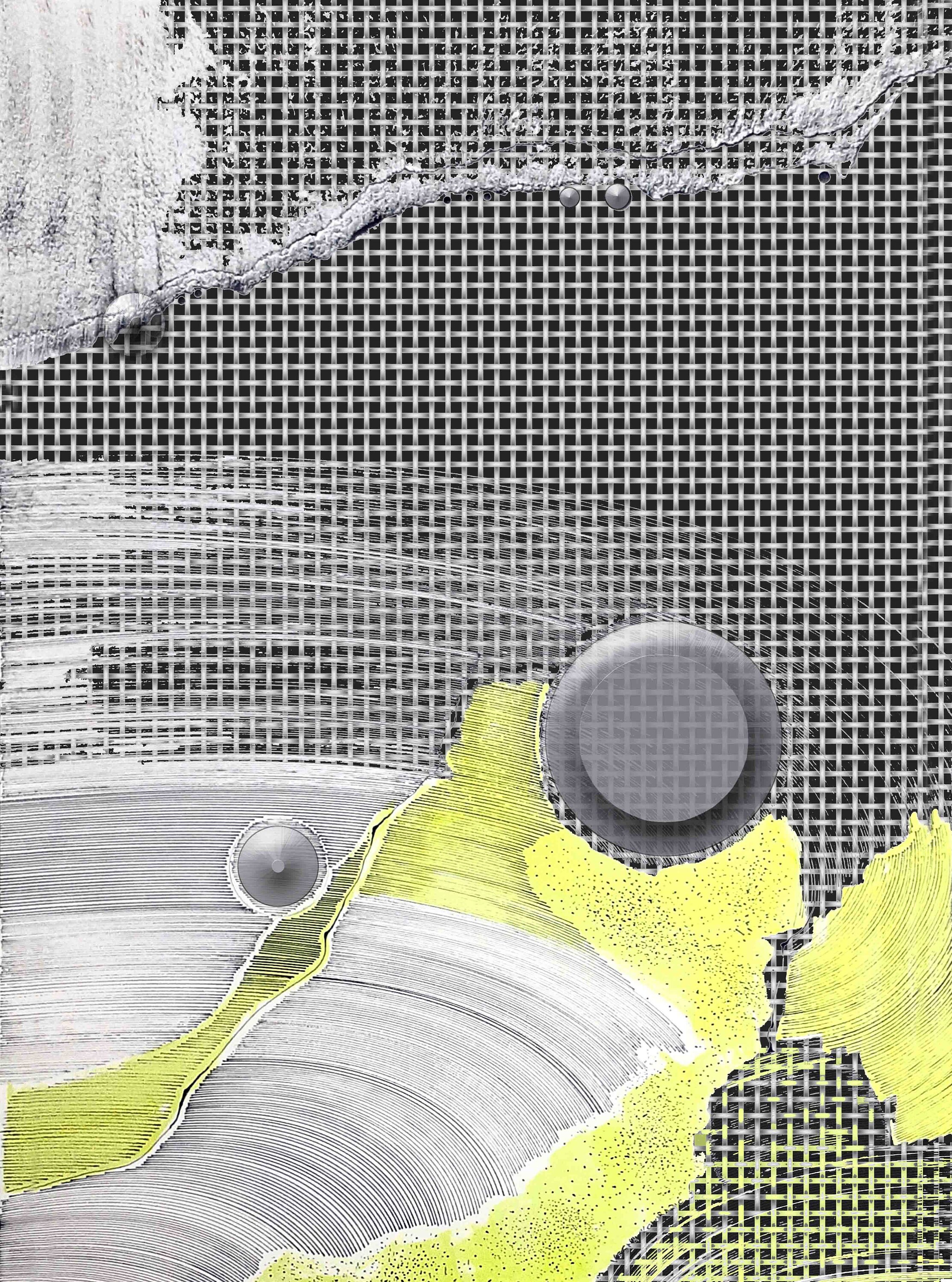 TORNADO Art Print A4 A3 Monochrome Art Black Gray Yellow - Etsy