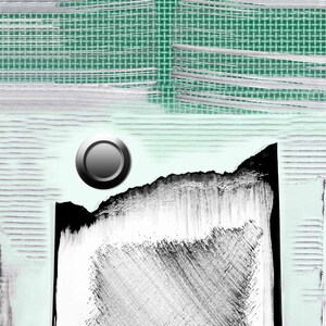 GREEN GRASS, Art Print A4 A3, Multicolor Art, Black Gray Green, Modern ...