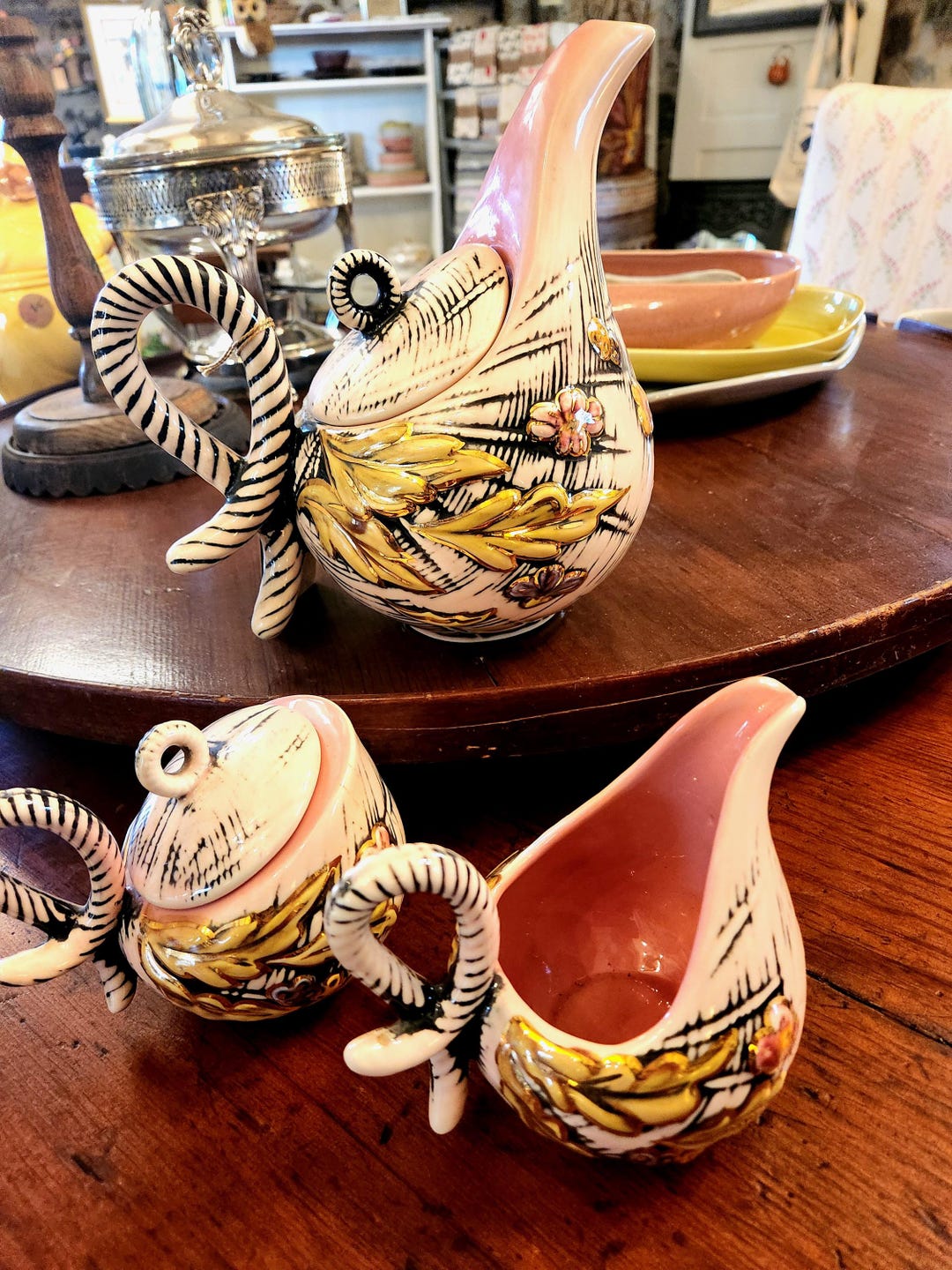 50's Hull Blossom Flite Tea Set, Unique, Perfect Gift, Cozy, Tea Party ...