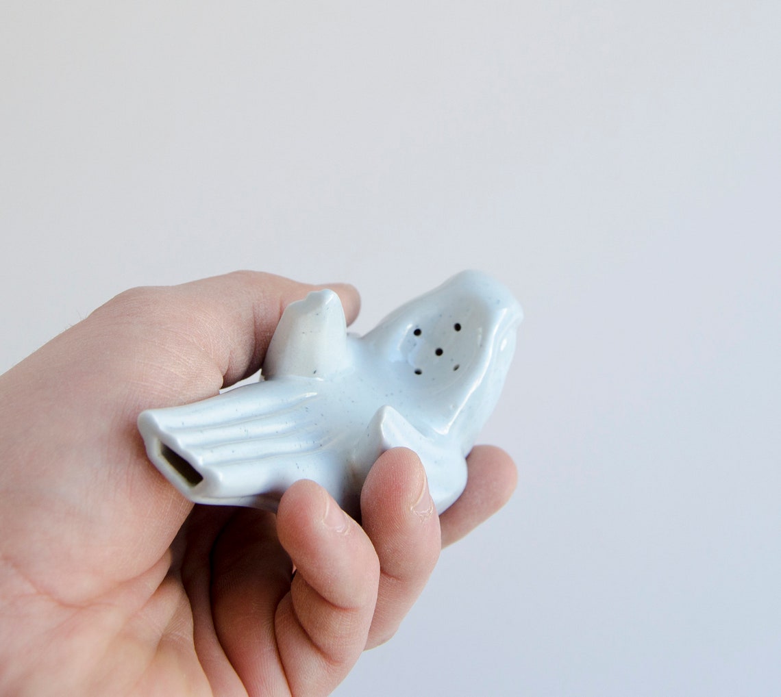 Bird Ceramic Pipe. Smoking Pipe. One Shotter Pipe. | Etsy