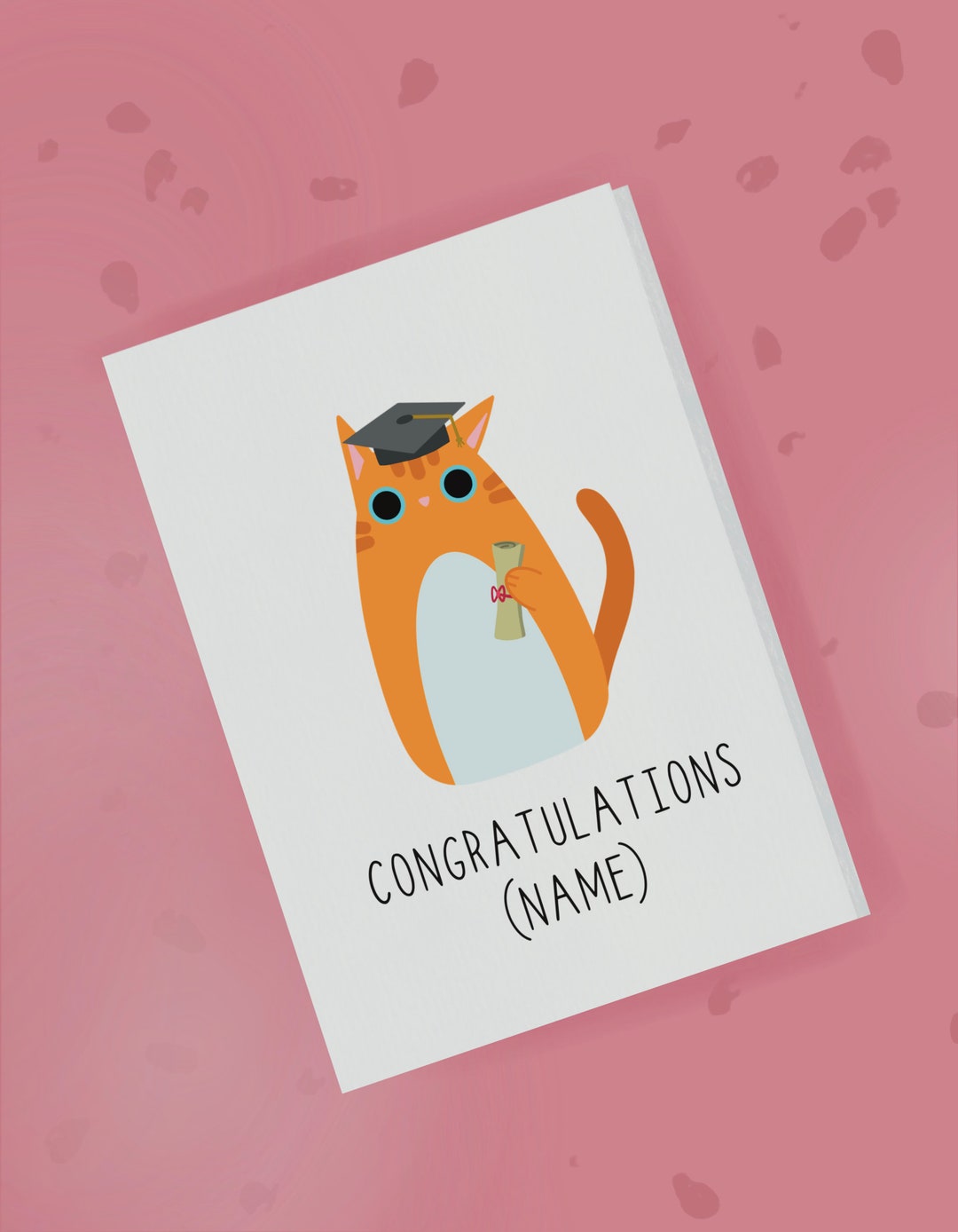 Ginger Cat Graduation Card Ginger Cat Card Card From the Cat ...