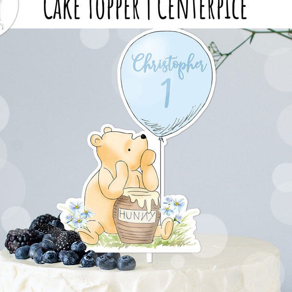 Classic Pooh Cake Topper - Etsy