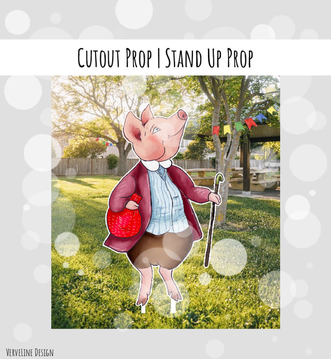 Cutout Pigling Birthday Baby Shower Party Cutout | Stand up Prop ...