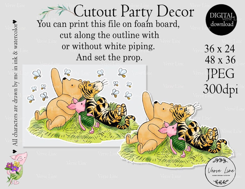 Big Cutout Prop /stand up Prop, Cutout Decor Classic Baby Shower ...