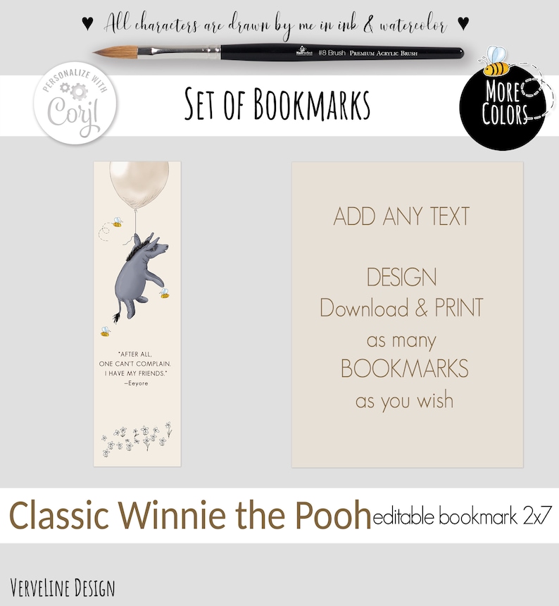 Bookmark Set of 8 With Quotes for a Baby Shower or Birthday Party in a ...