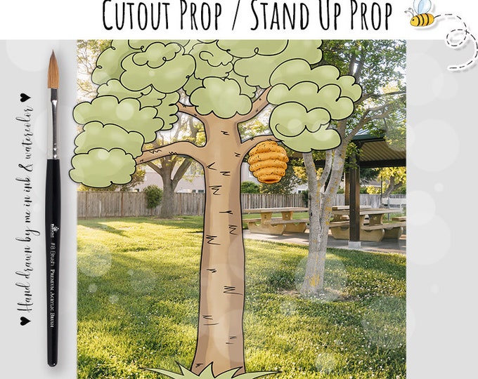 Digital Cutout Decor: Large Tree With Door From Classic Winnie the Pooh ...