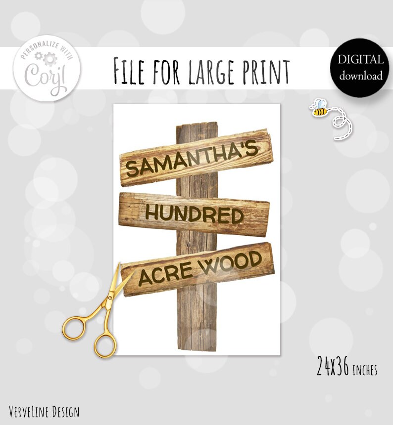 Editable Classic Baby Shower Stand up Prop Yard Decor Wood - Etsy