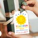 Editable Thank You Tag Sun Teacher Appreciation Gift Tag Teacher ...