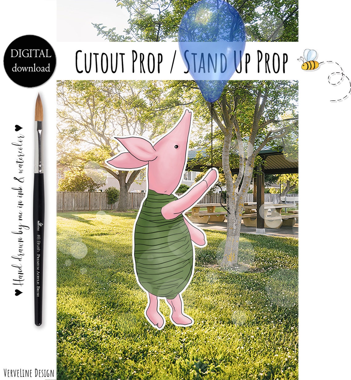Piglet From Classic Winnie the Pooh Theme Baby Shower - Etsy