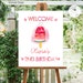 Editable Welcome Sign Red Watermelon Baby Shower | Birthday Boy Girl ...