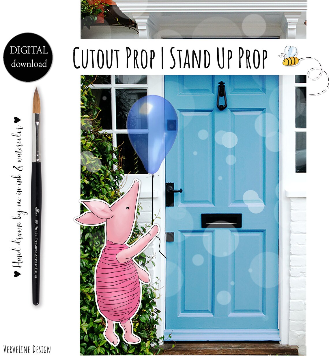 Piglet From Classic Winnie the Pooh Theme Baby Shower - Etsy