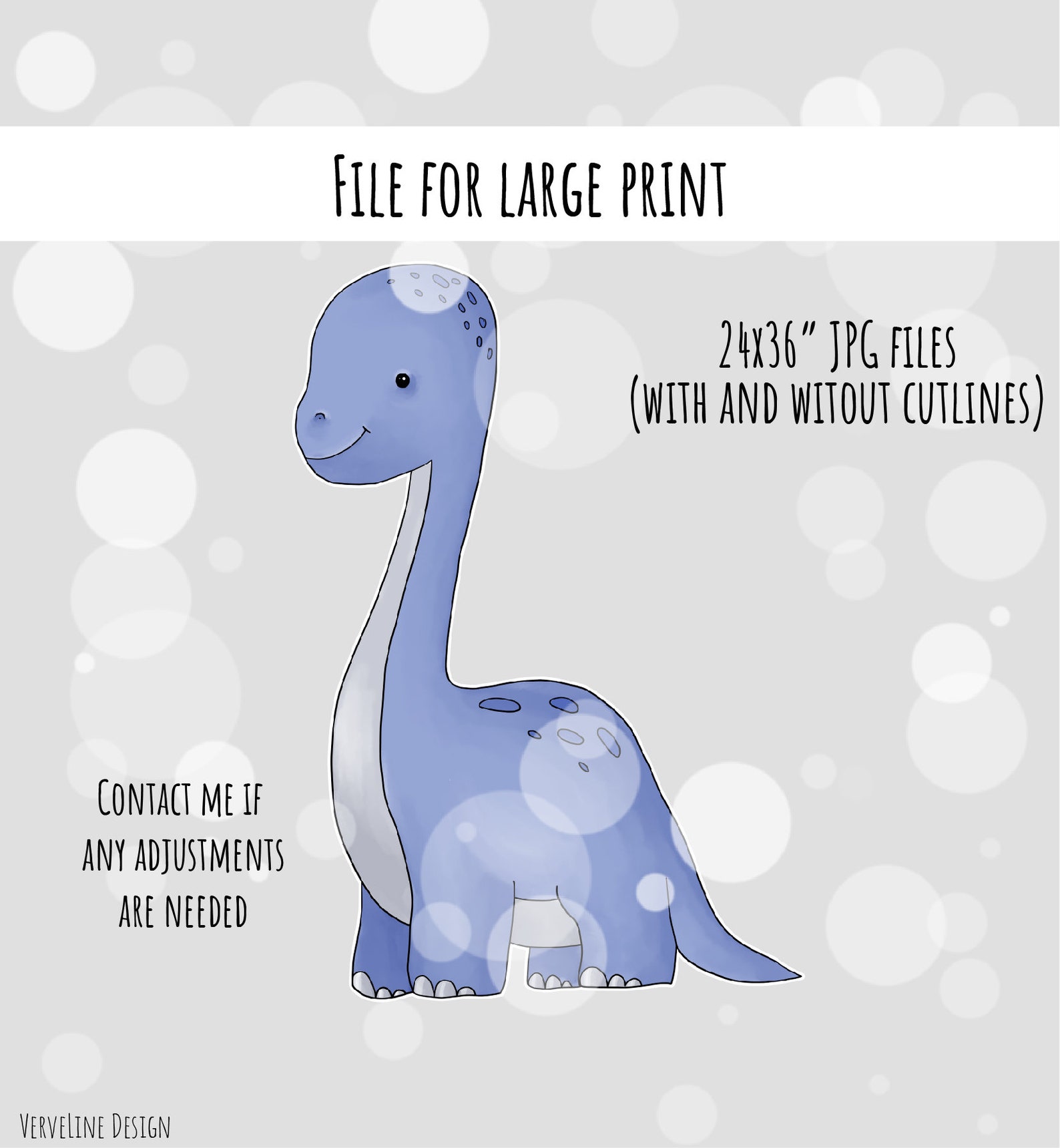 Dinosaur Blue Brachiosaurus Cute Cutout for a Boy or Girl Birthday or ...