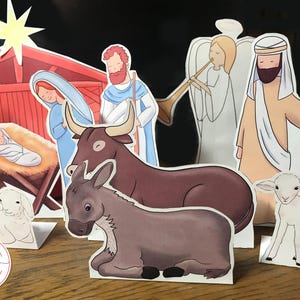 Printable Nativity Play Set | Cut & Color Christmas Craft for Kids ...
