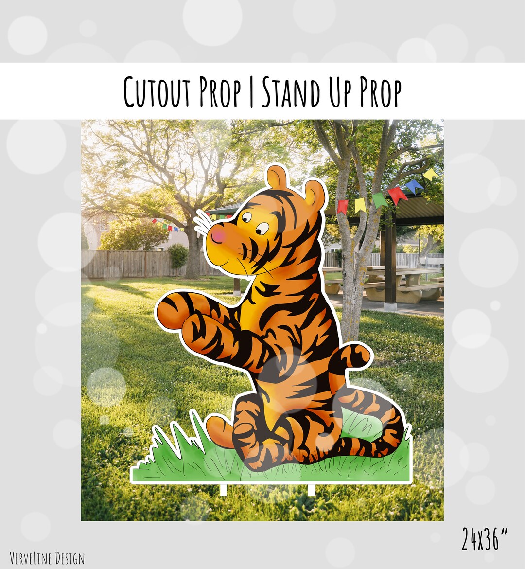 Tigger Cutout for a Winnie the Pooh Themed Birthday or Baby Shower ...