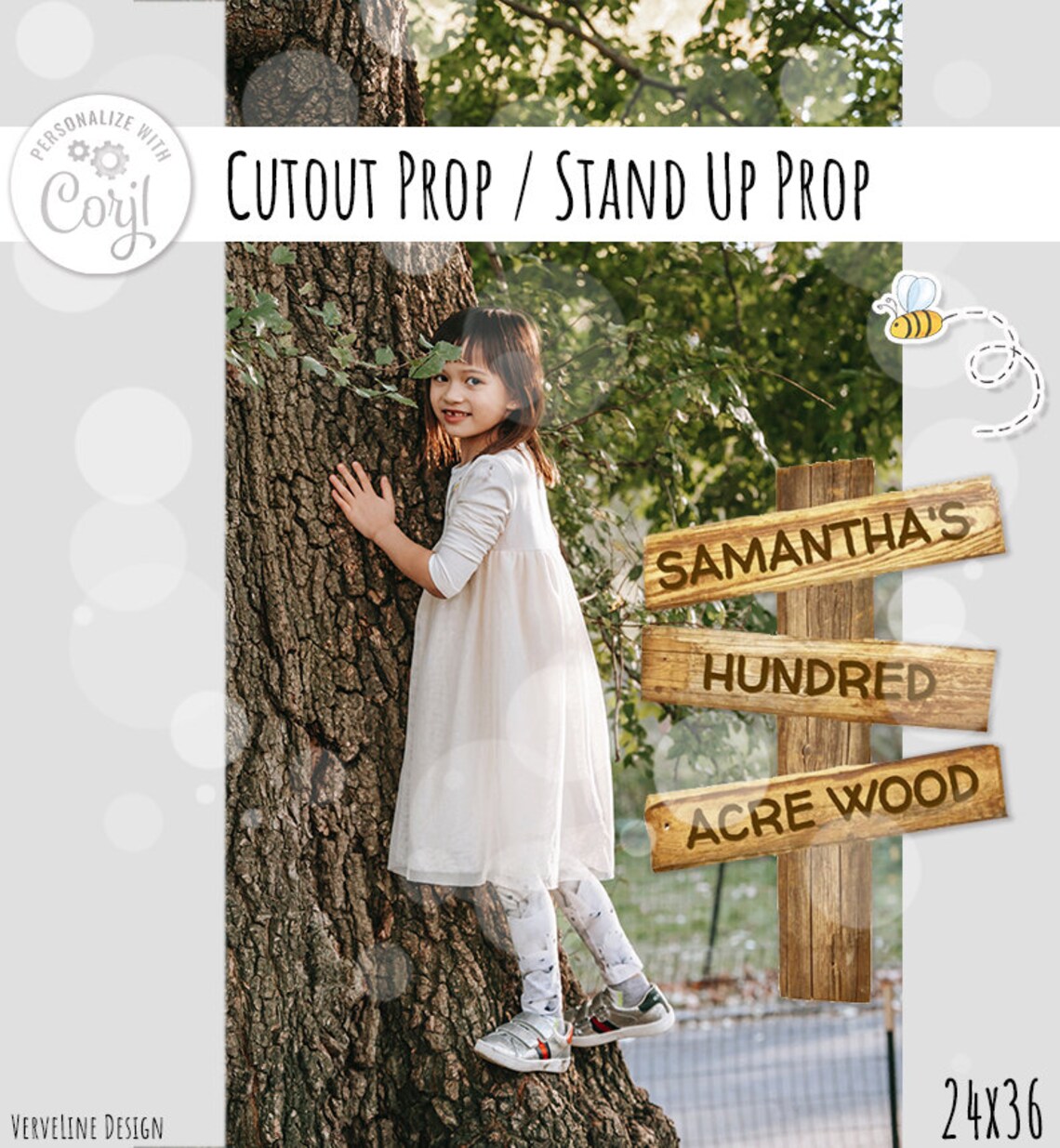 Editable Classic Baby Shower Stand up Prop Yard Decor Wood - Etsy