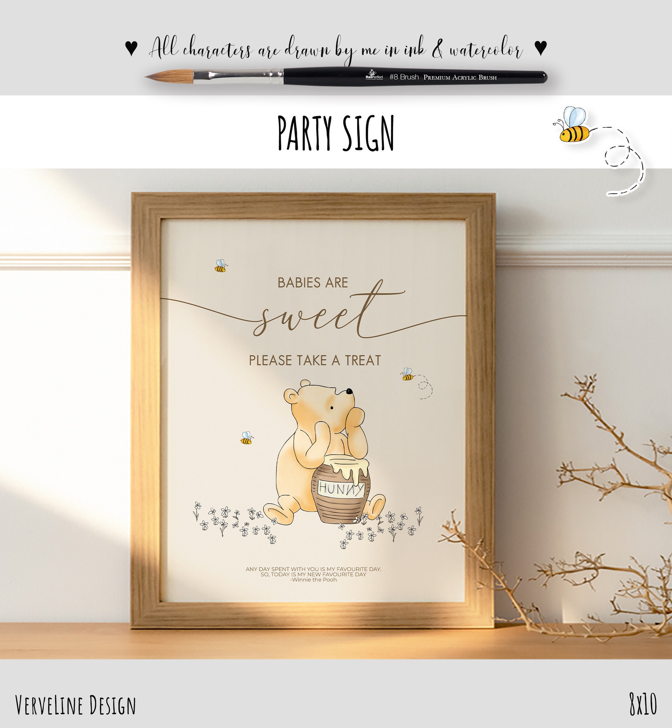 Dessert Table Quotes BINGJIACAI Sweet Food Quote Poster Canvas