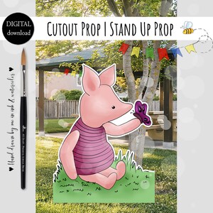 Cutout Decor Piglet With Butterfly Classic Winnie the Pooh - Etsy
