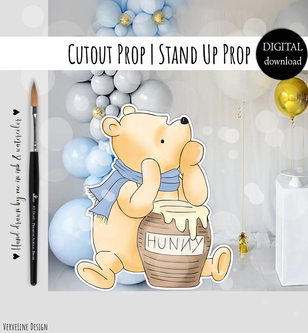 Big Decor Classic Winnie the Pooh in Blue Scarf Winter Baby - Etsy