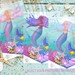 Mermaid Alphabet Banner Letters A to Z Numbers for a Themed Under the ...