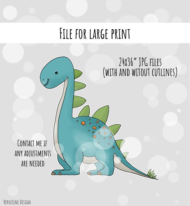 Dinosaur Cutout Blue Diplodocus Cute for a Boy or Girl - Etsy